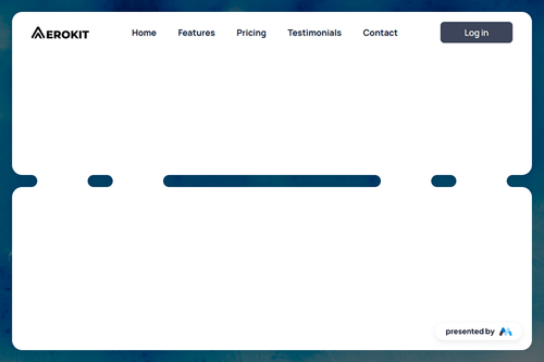 Aerokit UI Navbar01 Links | Free Webflow Component